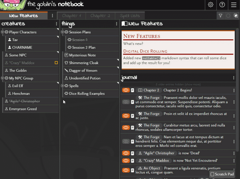 The Goblin's Help – Your guide to The Goblin's Notebook